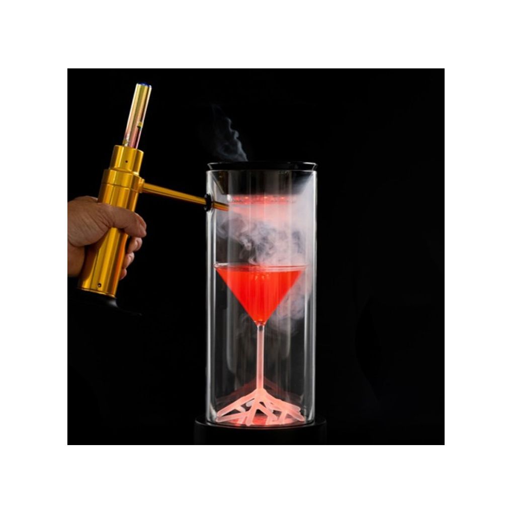 Røgpistol til drinks - Lav spiselige bobler og aromatisk damp - guld ...