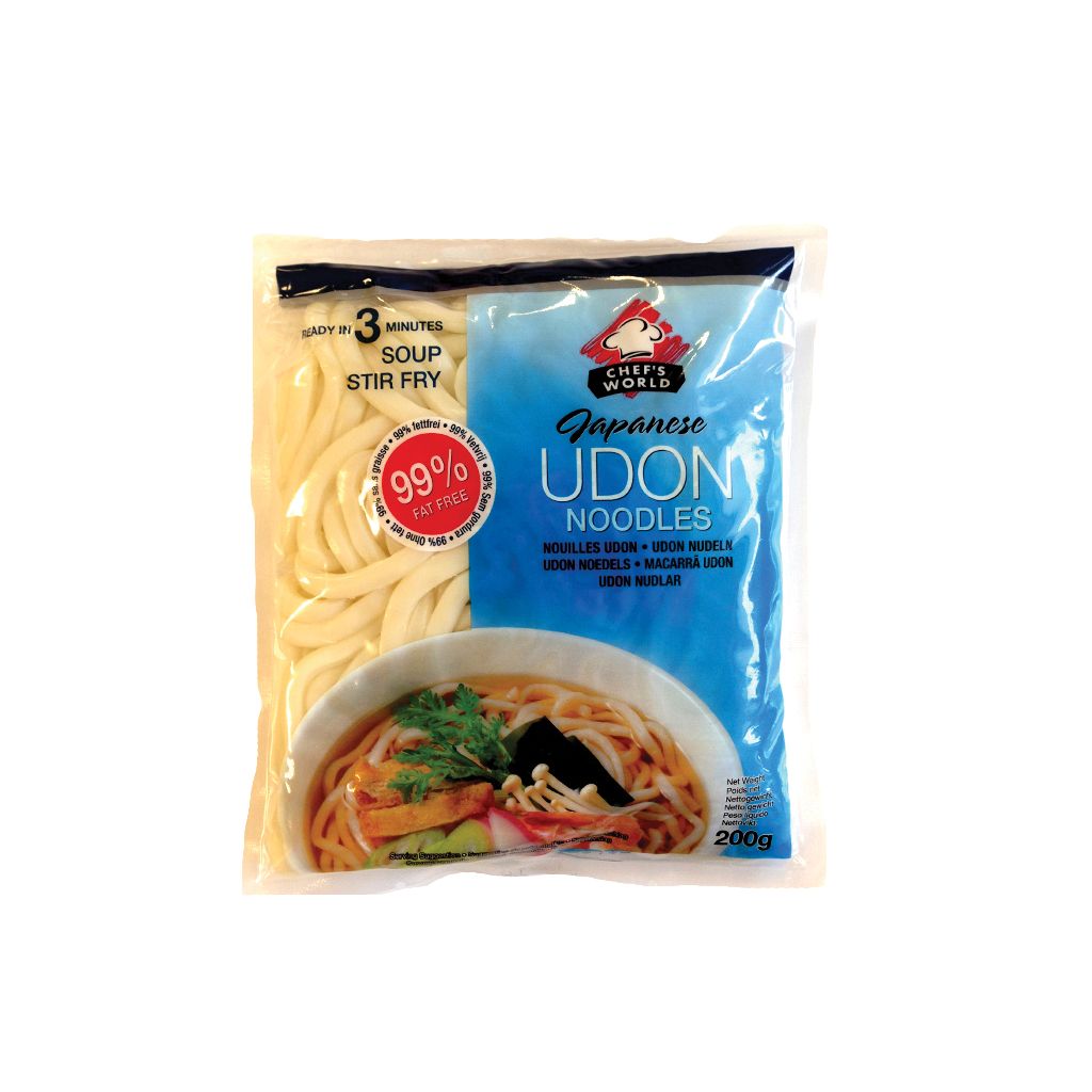 Udon nudler klar til servering på 3 minutter | Forkogte udon nudler ...